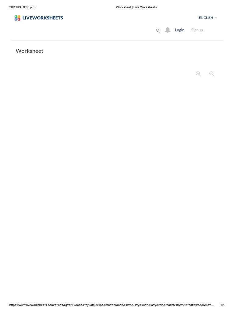Worksheet - Live Worksheets | PDF