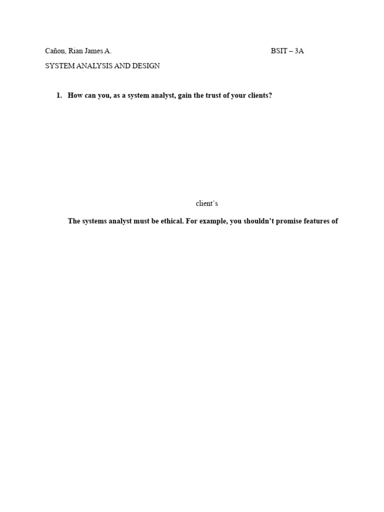 Canon System Scenario | PDF