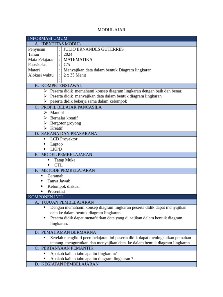 Modul Ajar CTL | PDF