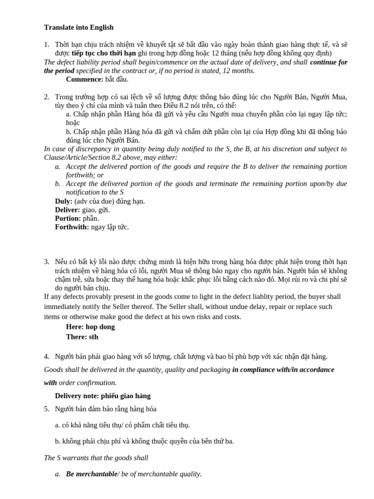 Chap3 Dịch Việt Anh | PDF