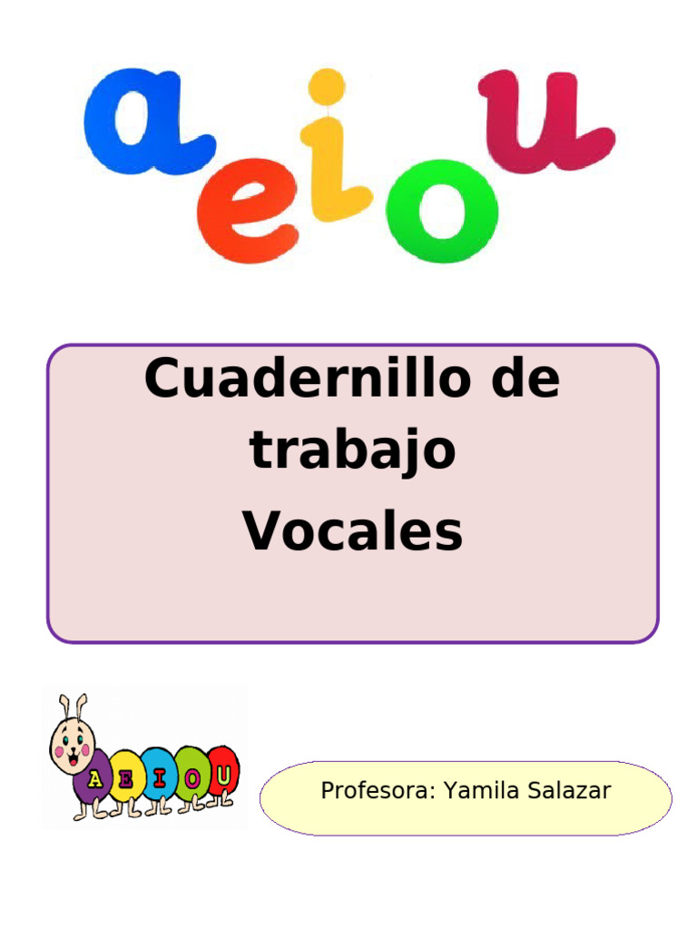 Cuadernillo de Trabajo Vocales A e | PDF