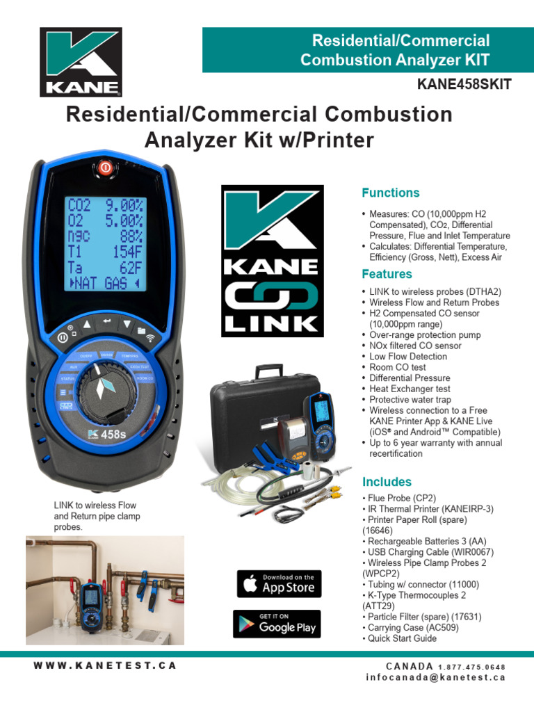 Kane458skit Specifications | PDF | Carbon Dioxide | Propane