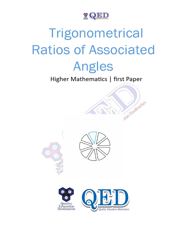 Refined Trigonometrical Ratios of Associated Angles Others | PDF ...