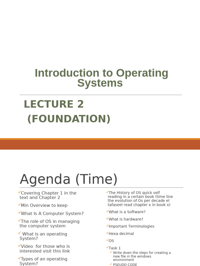 Lecture 2 7-10-2024 Group2 | PDF | Operating System | Command Line Interface