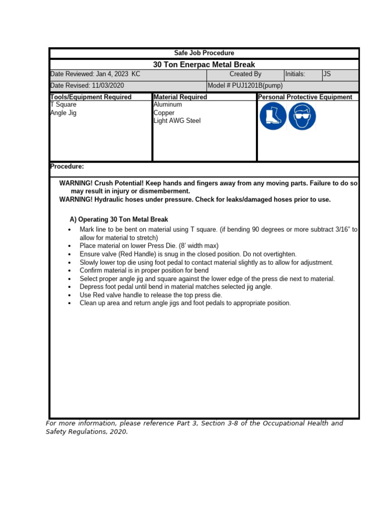30T Metal Break | PDF