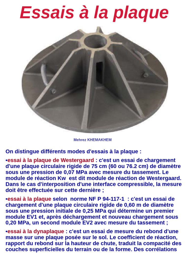Essais de Plaque | PDF | Ingénierie mécanique