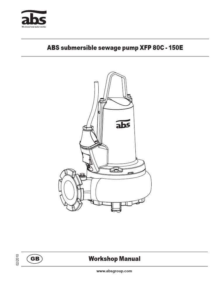 ABS XFP 80C 150E Repair Manual | PDF | Bearing (Mechanical) | Pump