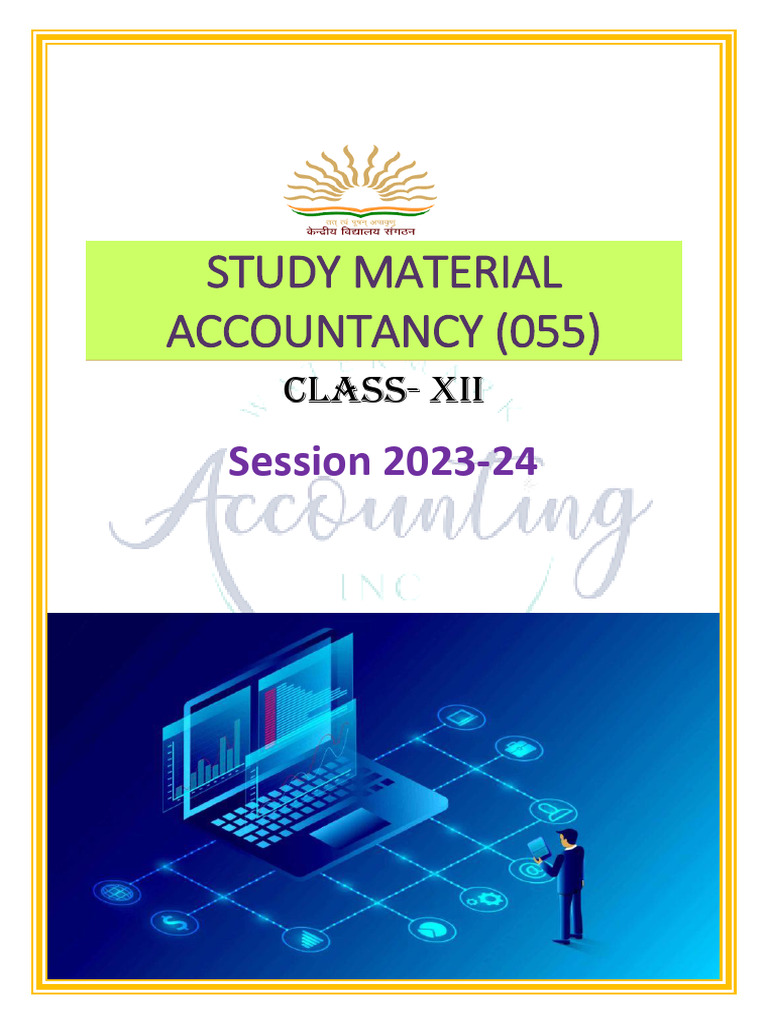 CLASS 12 Study Material Accountancy | PDF | Goodwill (Accounting) | Valuation (Finance)