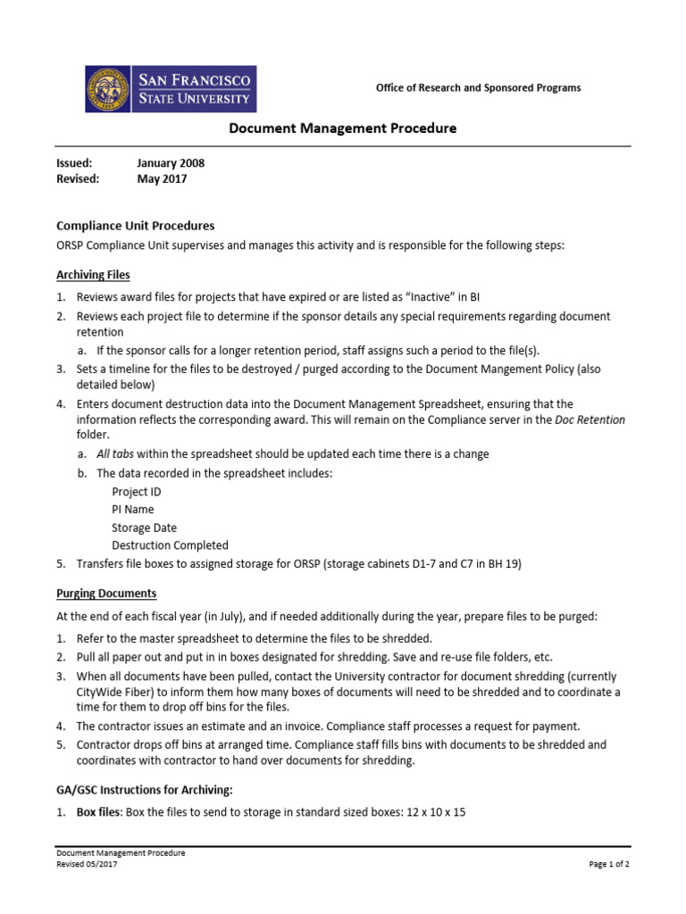Document Management Procedure - 1 | PDF | Audit | Computer File