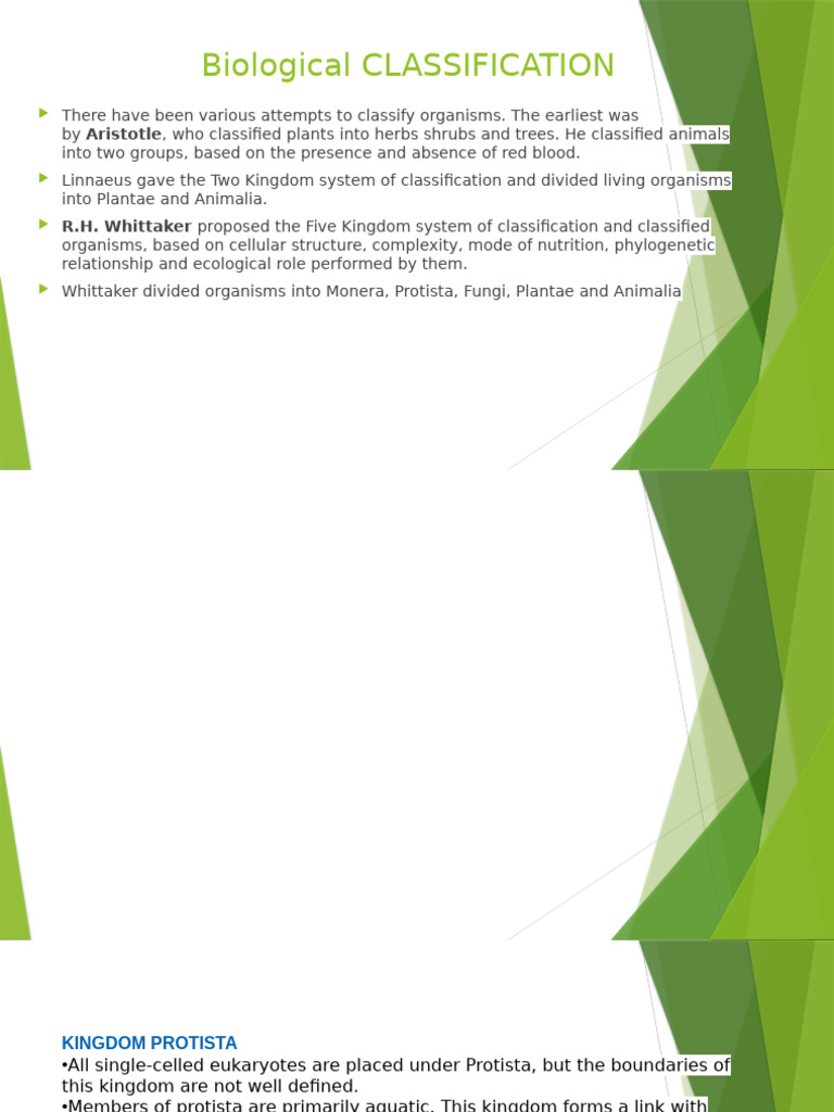 Biological CLASSIFICATION | PDF | Protozoa | Eukaryotes
