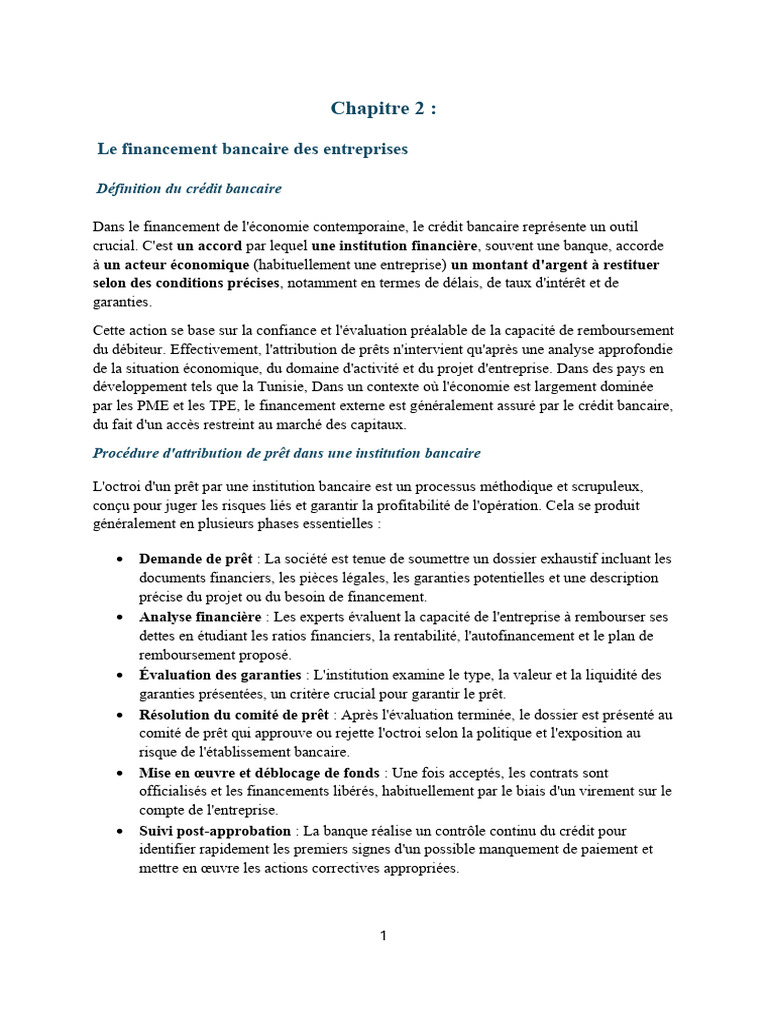 Processus de Crédit Bancaire Scrupuleux | PDF | Responsabilité ...