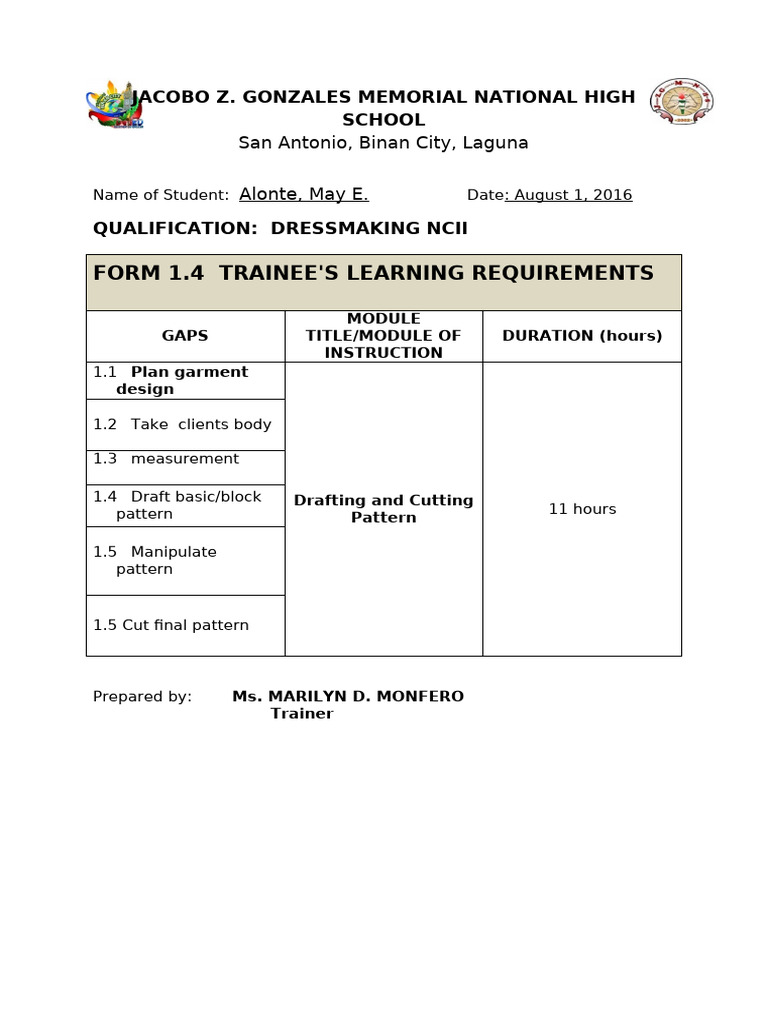 4 - Trainees Training Requirement | PDF