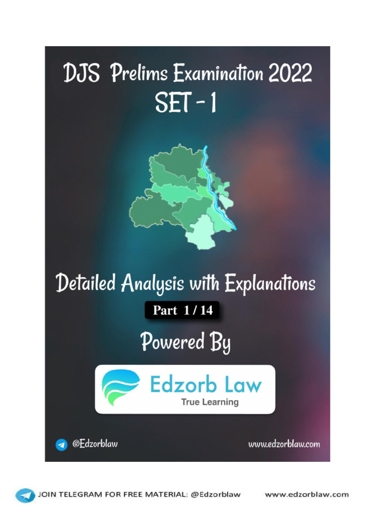 DJS Prelims Analysis - Edzorb Law | PDF