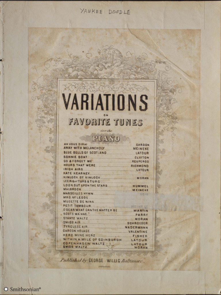Smithsonian Collection: Yankee Doodle Variations | PDF | Smithsonian ...