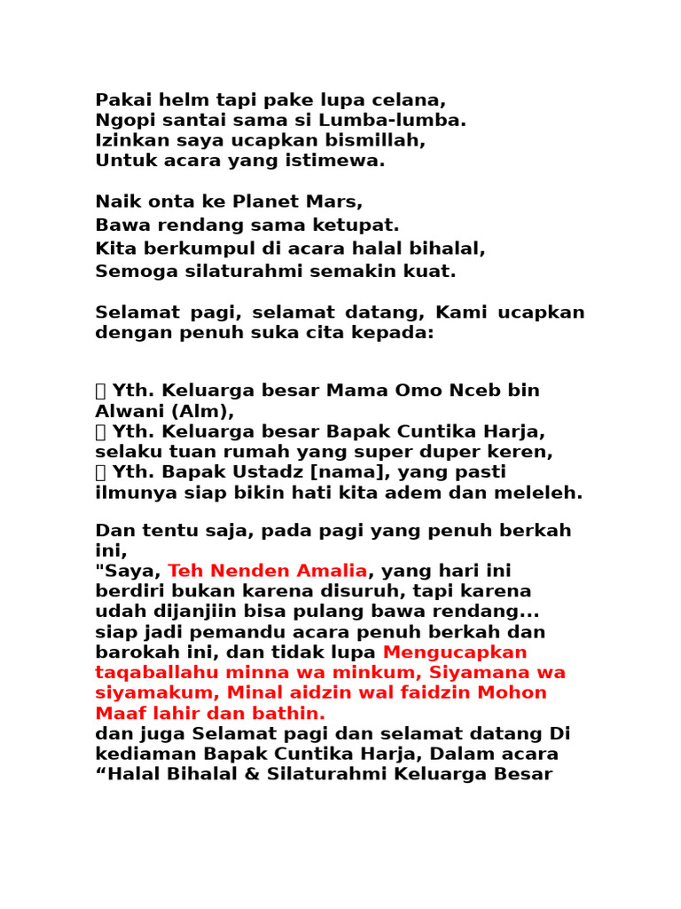 MC Halbil Nenden | PDF