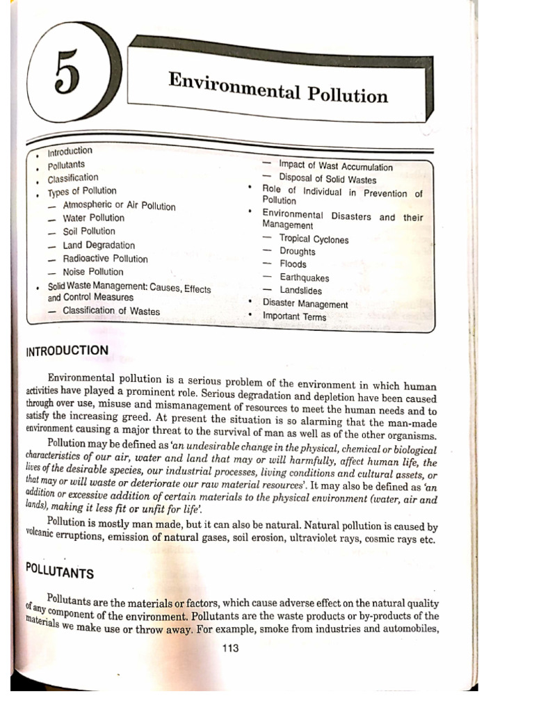 Environmental Pollution | PDF