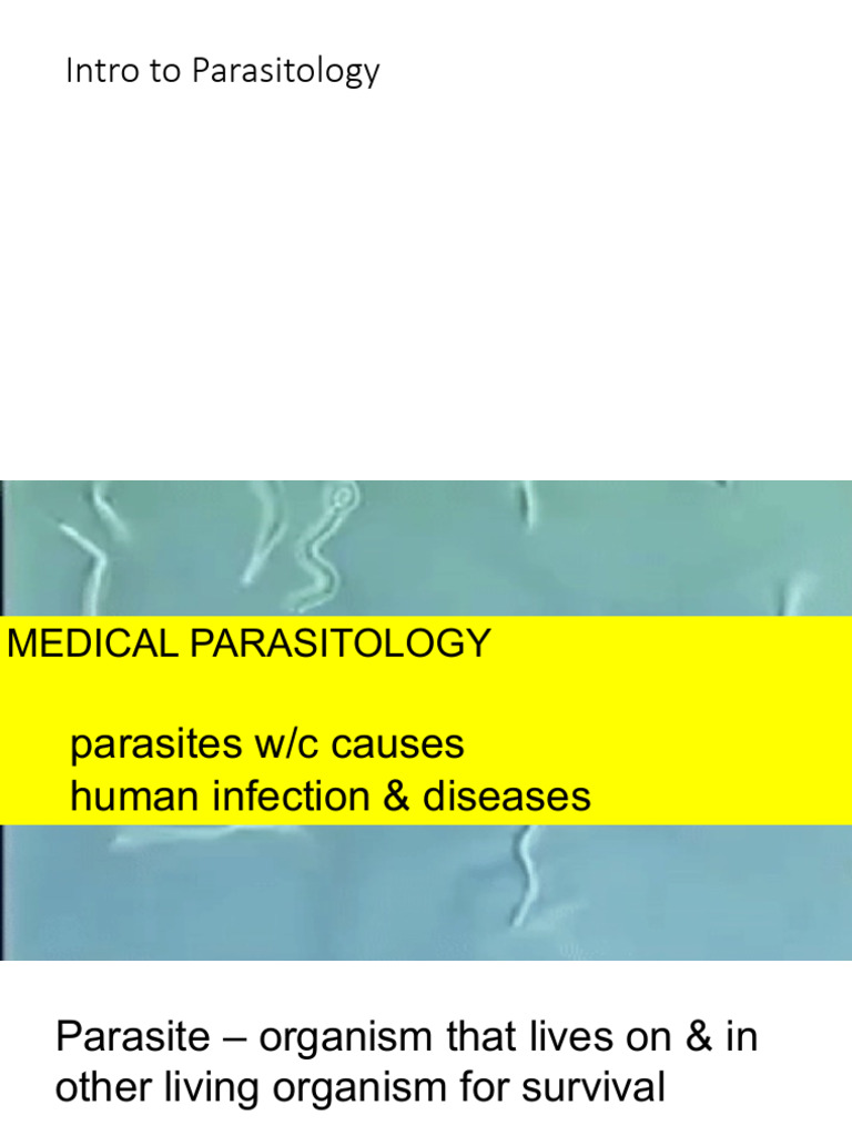 Overview of Medical Parasitology | PDF | Parasitism | Parasitology