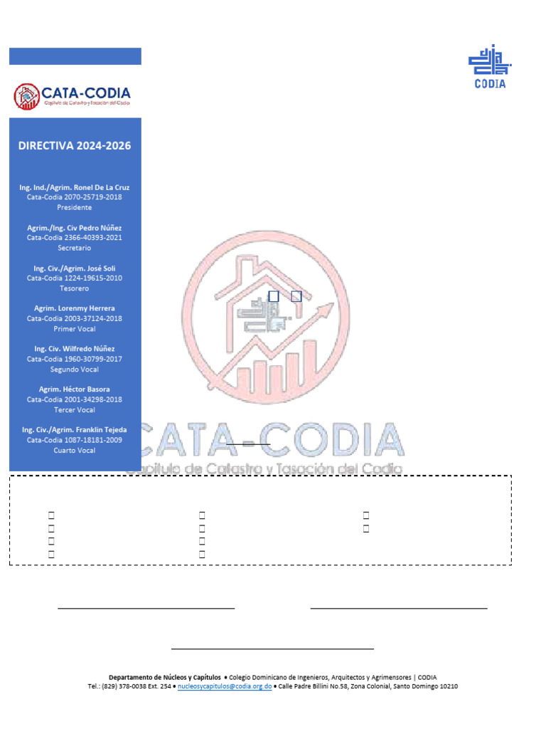 Formulario de Inscripcion Cata-Codia 2024-2026 2 | PDF | Valoración ...
