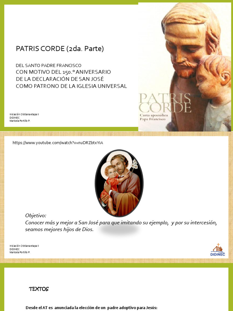 Patris Corde | PDF | San José | María, madre de Jesús