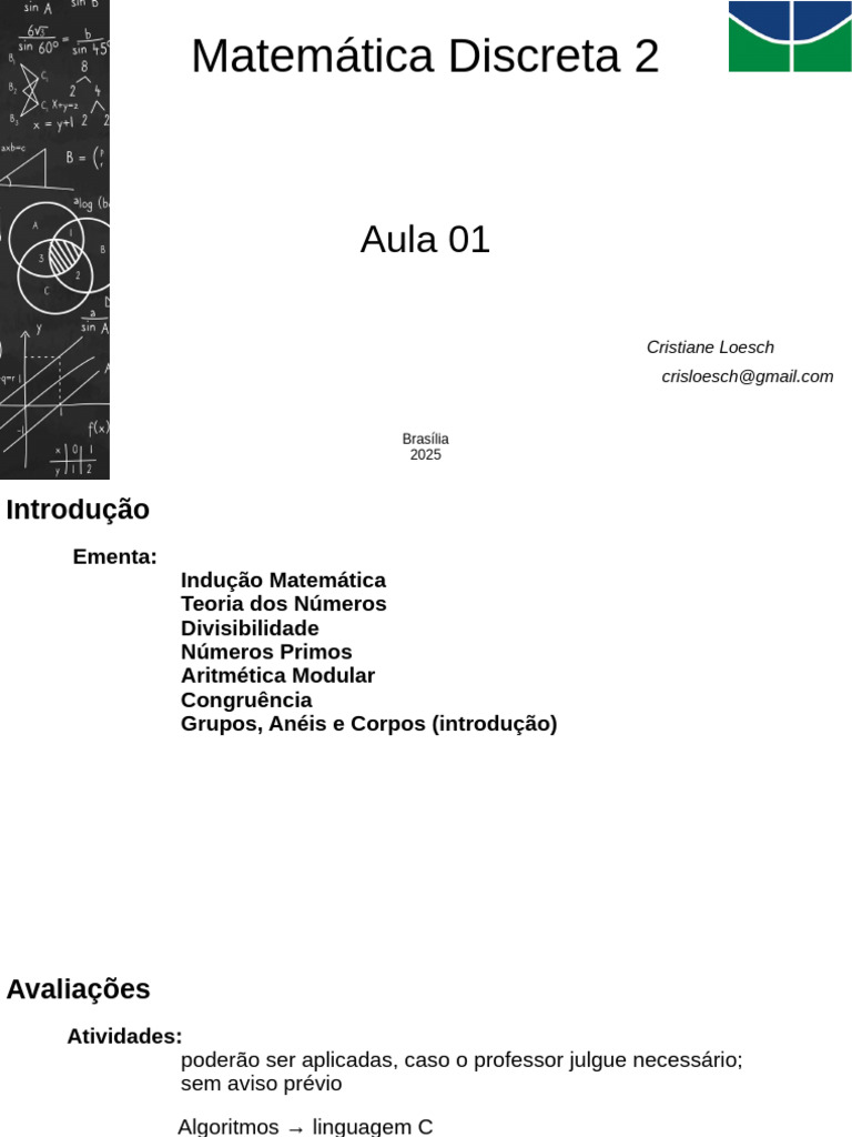 Aula01 Introducao Inducao (1) | PDF | Matemática discreta | Números