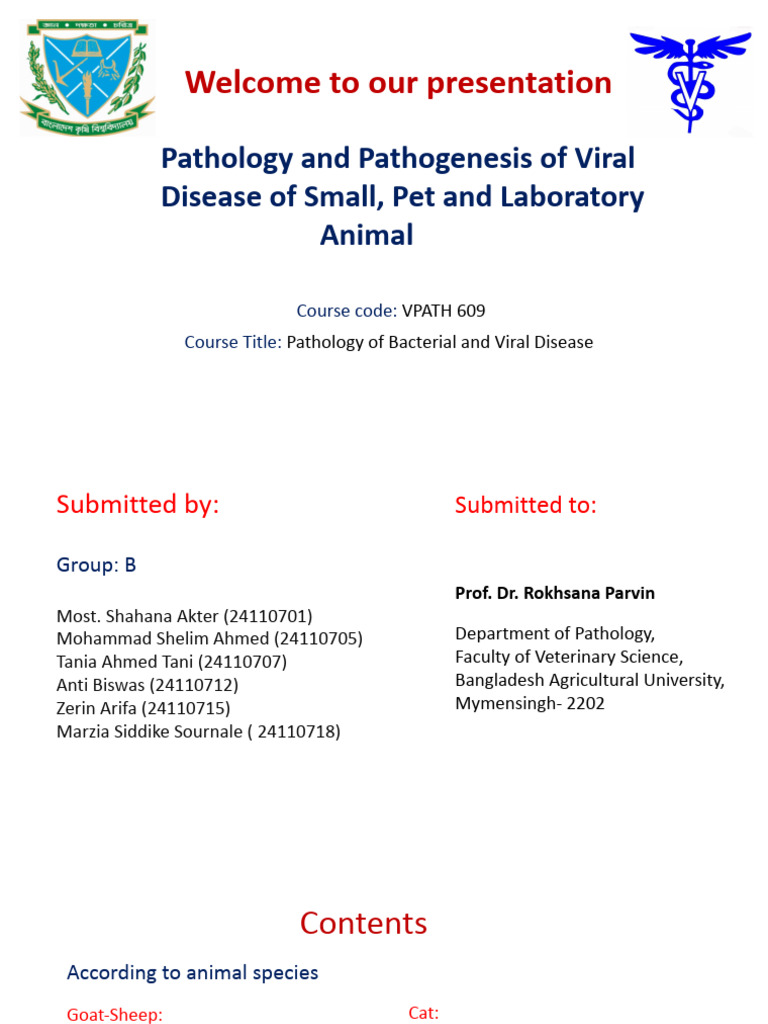 Viral Diseases in Small Animals | PDF | Medical Specialties | Microbiology