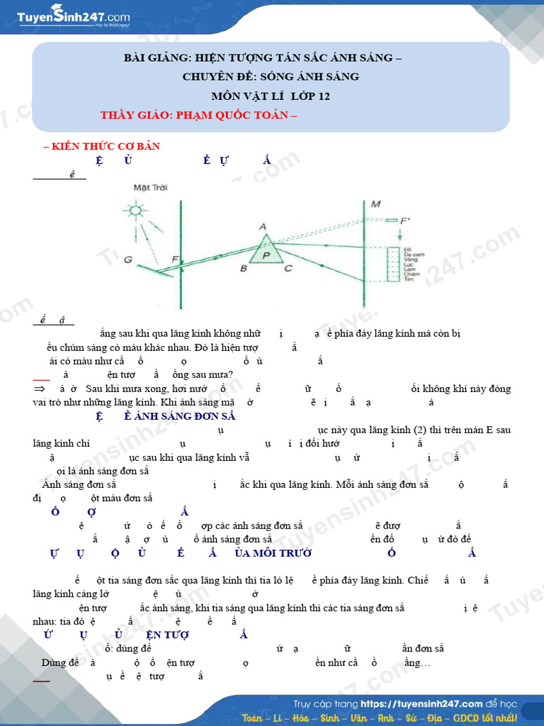 1 Hien Tuong Tan Sac Anh Sang p1 | PDF