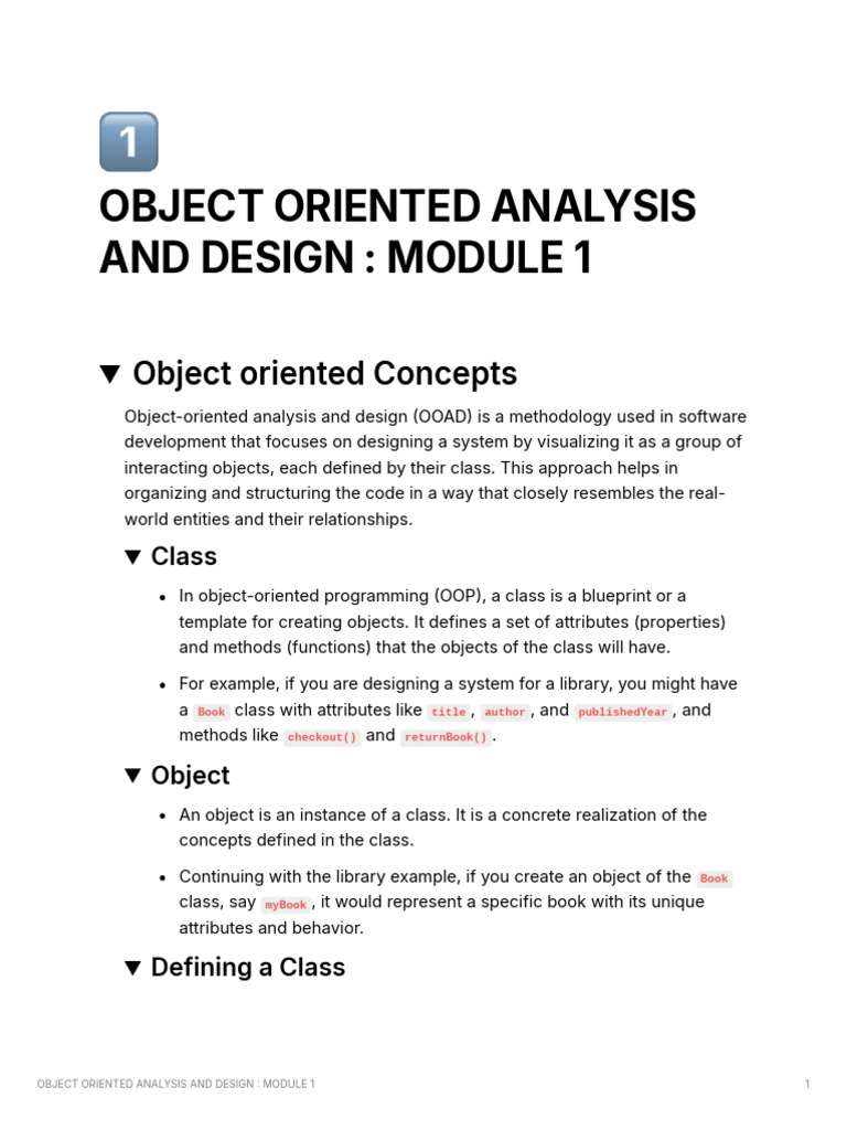 24ea6b51-70e0-4e37-820c-bbf1b2813775_OBJECT_ORIENTED_ANALYSIS_AND_DESIGN__MODULE_1 | PDF ...