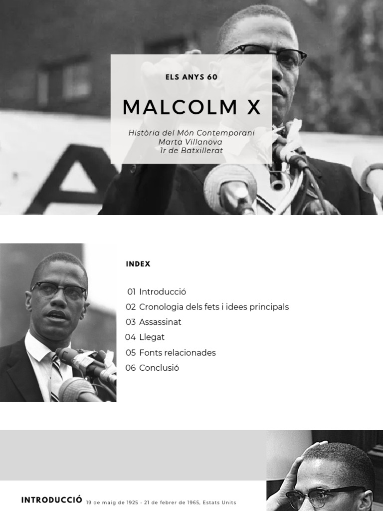 Presentació Malcolm X | PDF