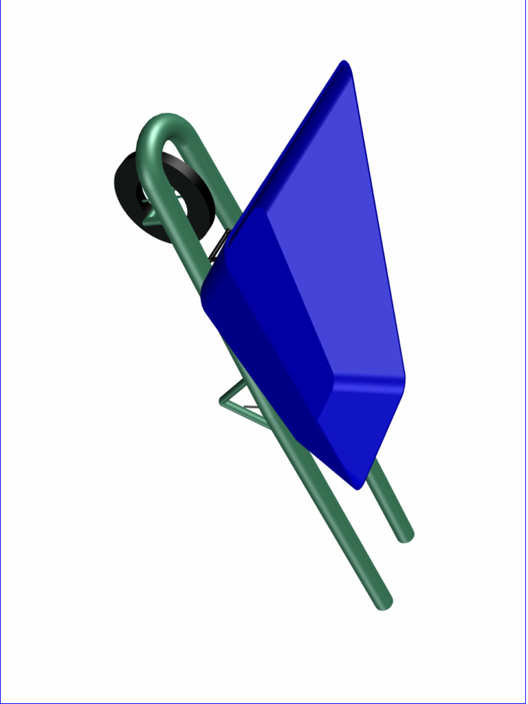 Isometric View of Wheelbarrow | PDF