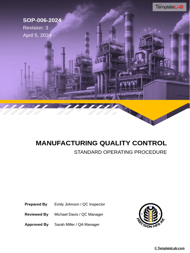 Manufacturing-Standard-Operating-Procedure-Template-TemplateLab.com ...
