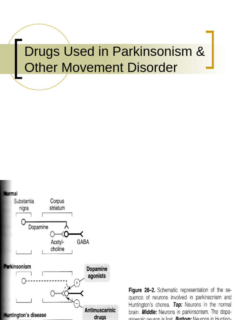 Drugs Used in Parkinsonism & Other Movement Disorder - Rev | PDF ...