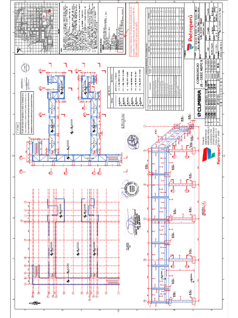 Rftl-pry-4200087871-C-pl-78-Jsce Rev.0 - Plano - Planta, Secciones y Detalles de Pasarela Pa-001 ...