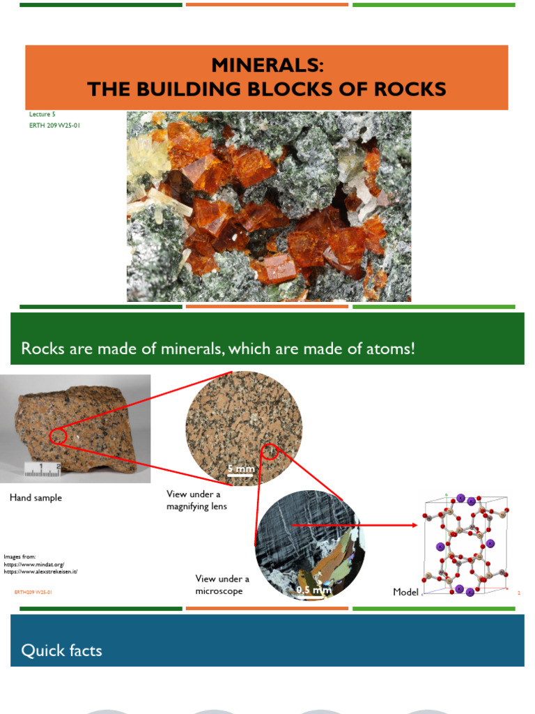 5 - Minerals - The Building Blocks of Rocks - Class Version | PDF ...