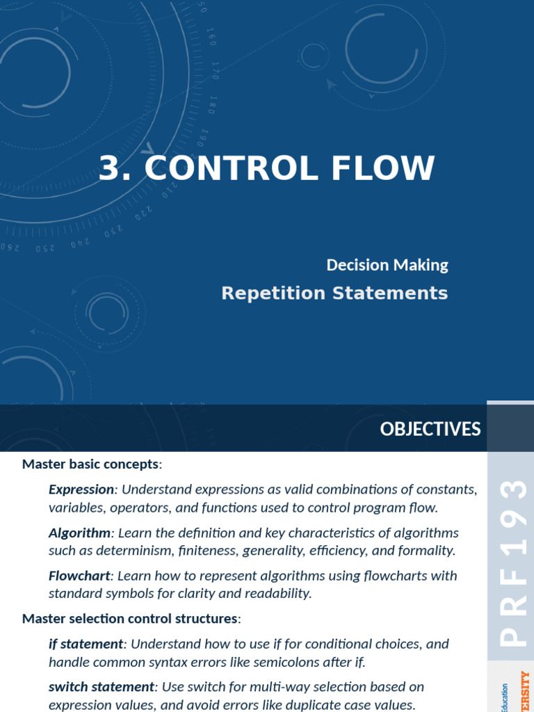 [PRF193]-3. Control Flow | PDF | Control Flow | Algorithms