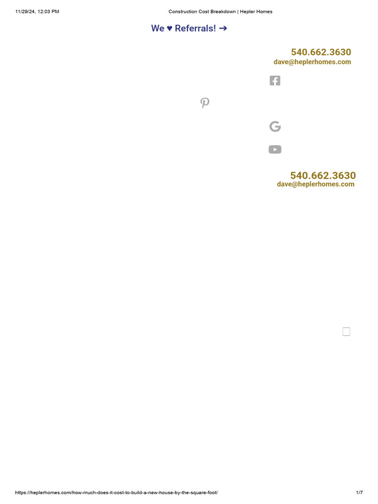Home Building Cost Breakdown Guide | PDF | Porch | Tile