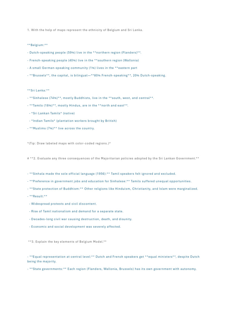 Civics Notebook Work-Power Sharing | PDF