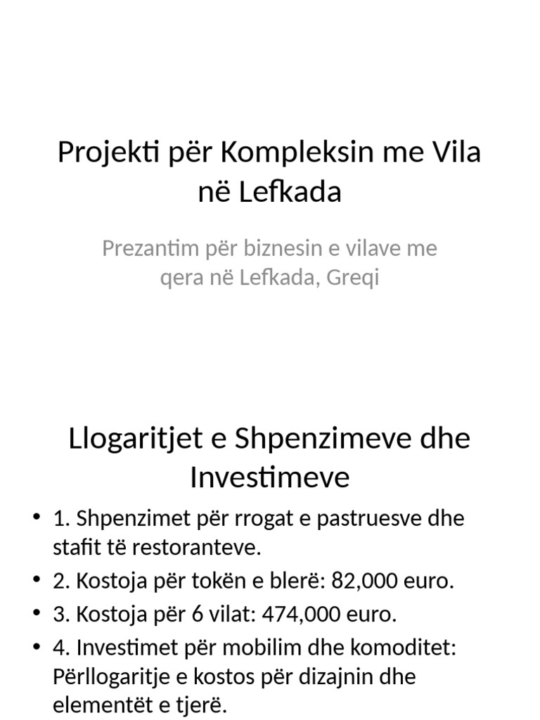 Projekti Vila Lefkada | PDF