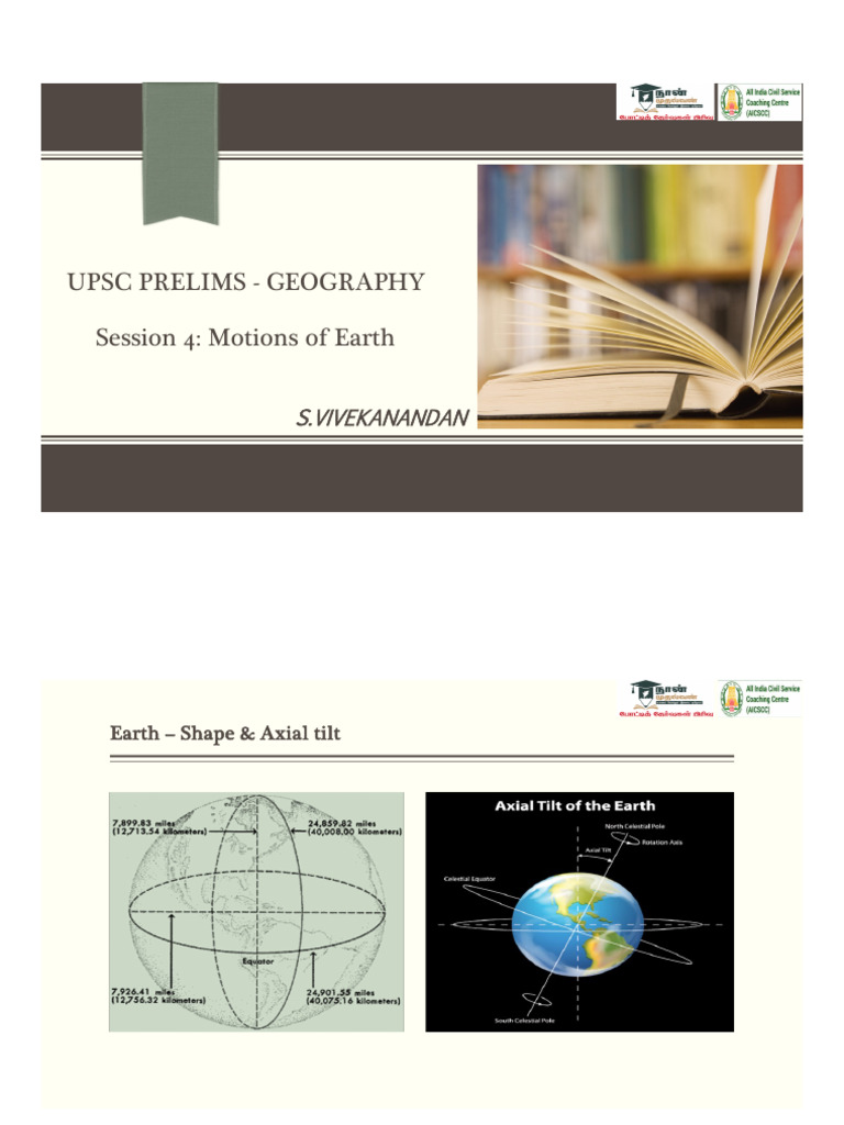 4. Motions of Earth | PDF