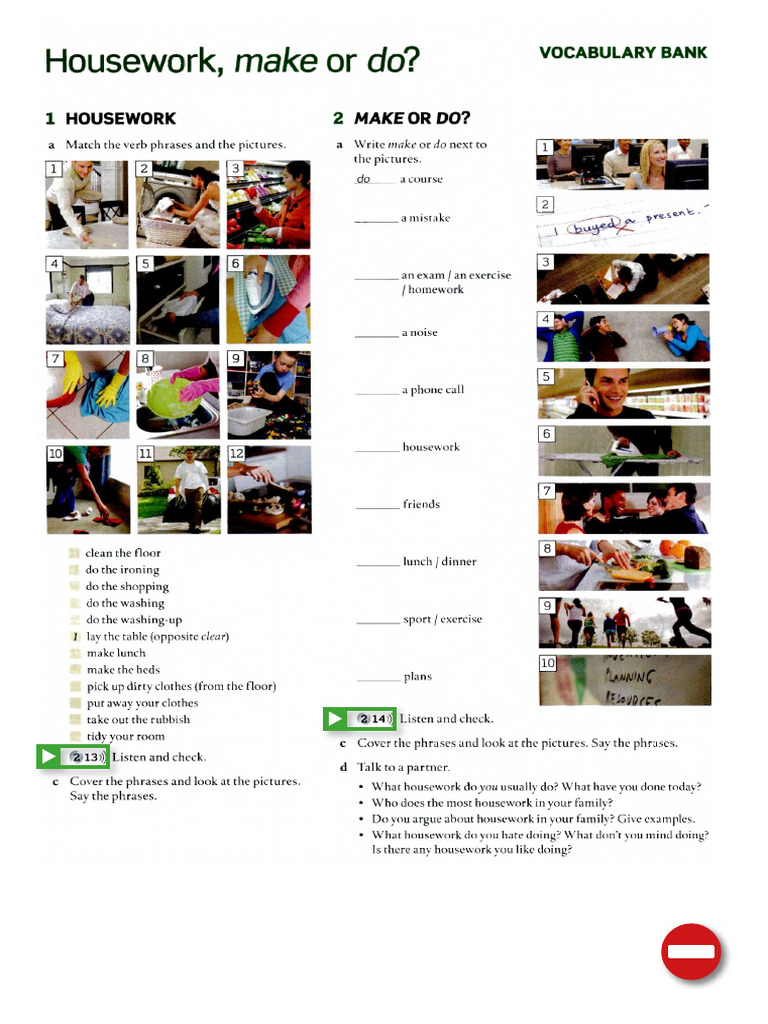 4A Parents and Teenagers MAKE Vs DO | PDF