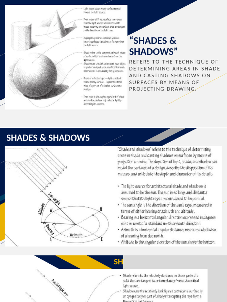 Understanding Shades and Shadows Techniques | PDF