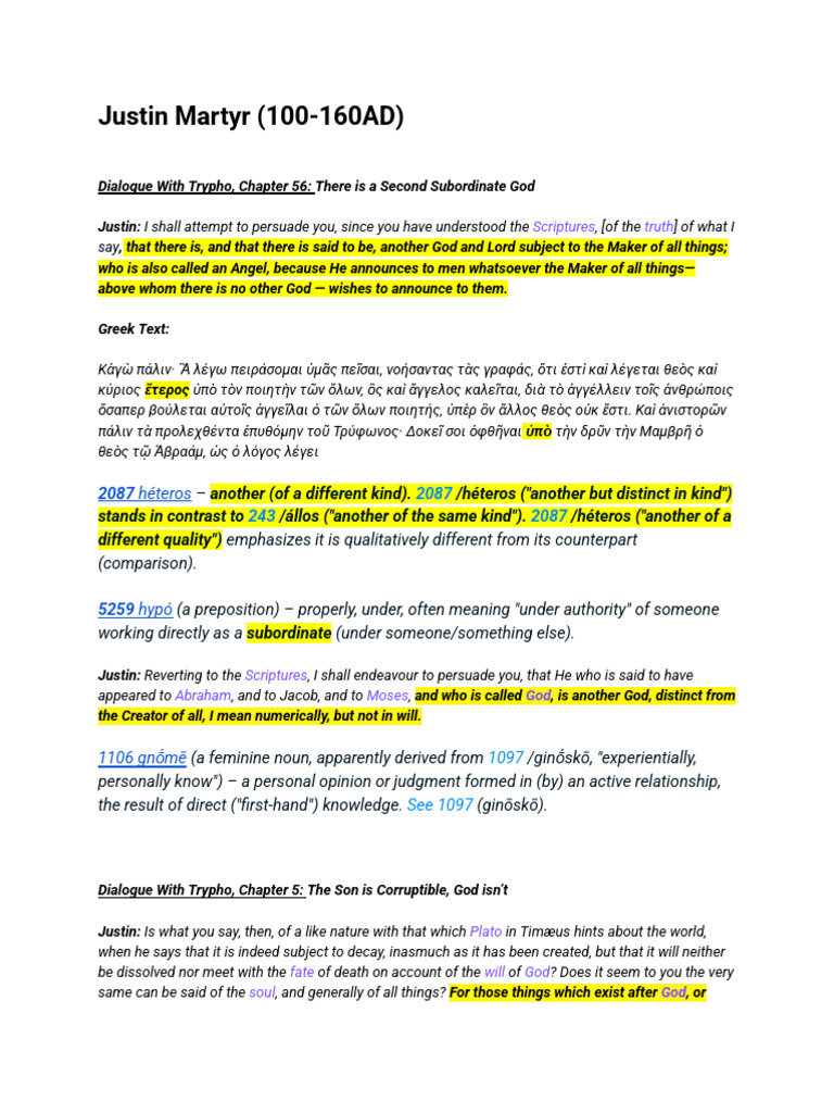 Did The Pre-Nicene Fathers Believe in Trinity | PDF | Book Of Genesis ...