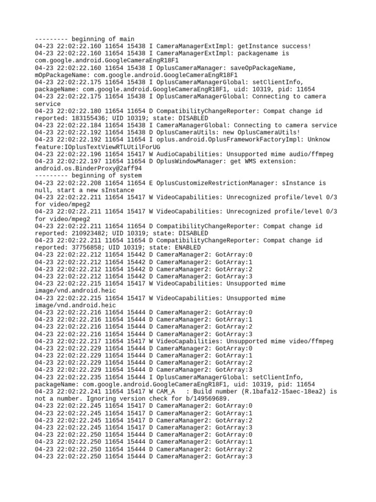 Log Cat 1745425942056 | PDF | Computing | Software