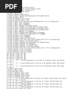 Piano Scale and Arpeggio Chart | PDF | Minor Scale | Scale (Music)