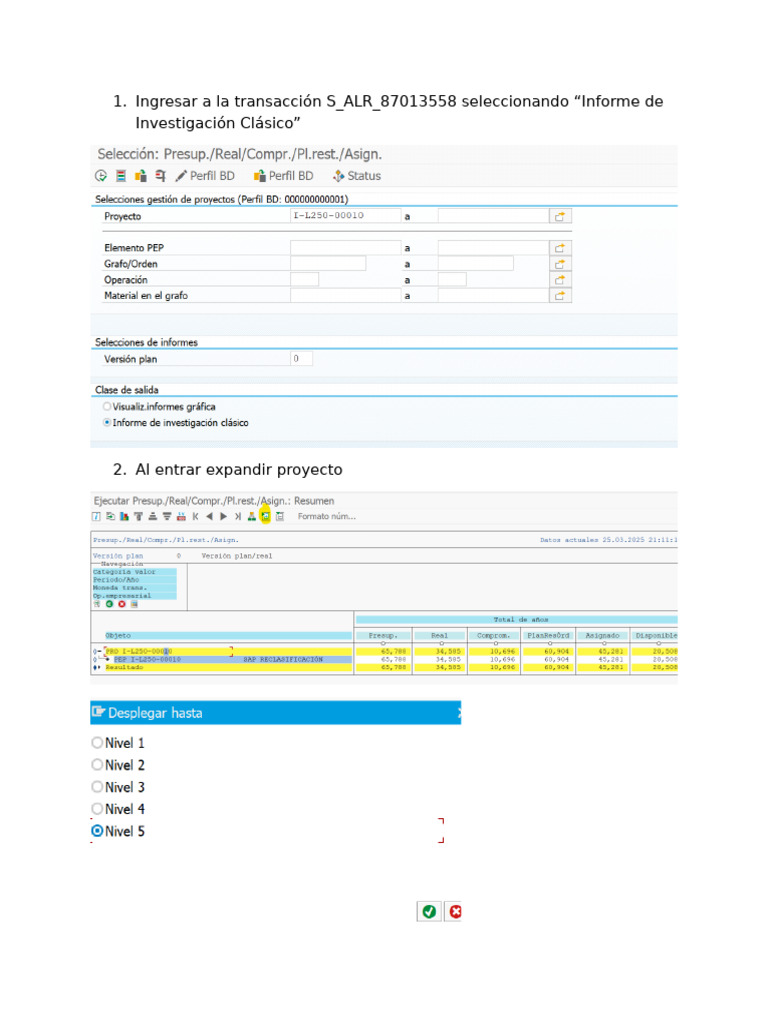 Descargar Proyectos S - ALR A Excel | PDF