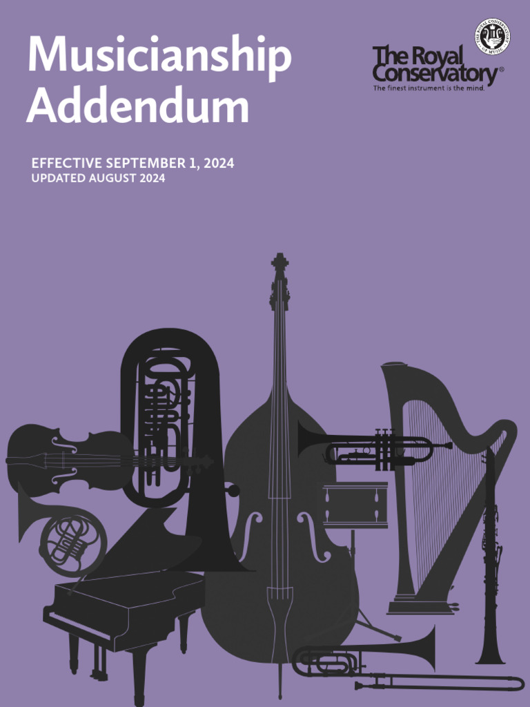RCM Musicianship Addendum | PDF | Chord (Music) | Minor Scale