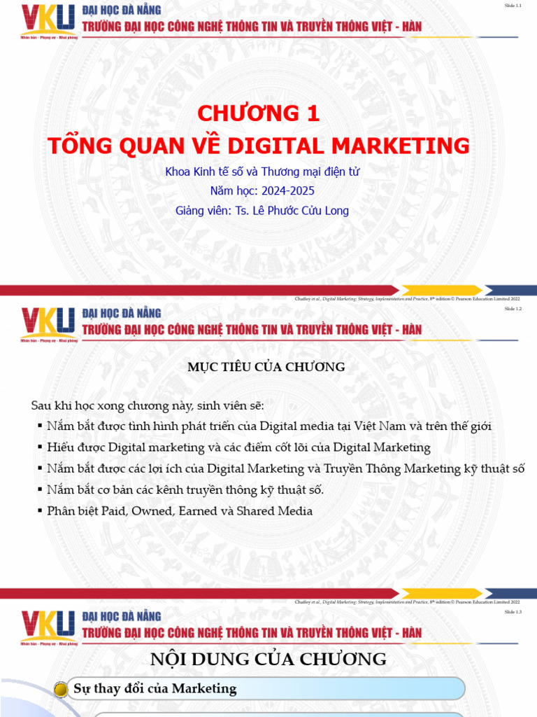 Chapter 1. Tong Quan Ve Digital Marketing HK II, 2024-2025 | PDF