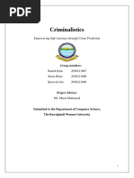 Crime Prediction Project Report | PDF | Cluster Analysis | Machine Learning