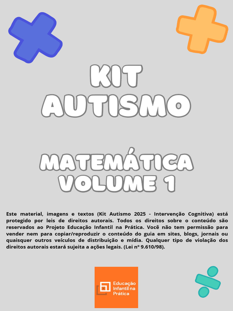 Kit Matemática para Autismo - Volume 1 | PDF
