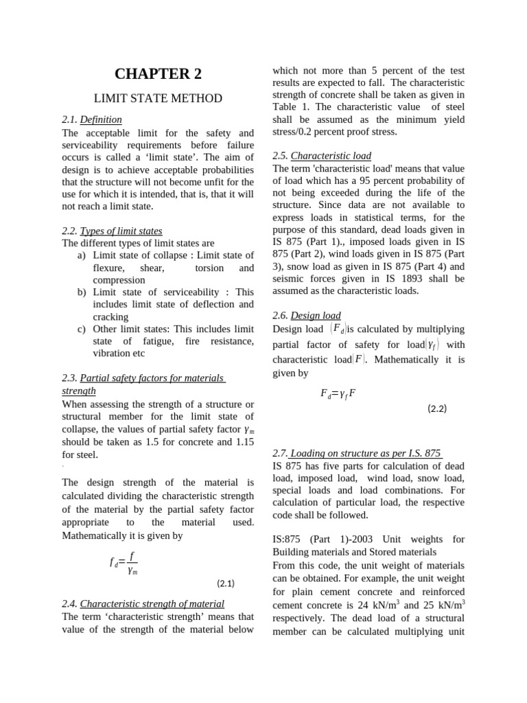 CHAPTER 2 Diploma Book - 010819 | PDF | Structural Load | Strength Of ...