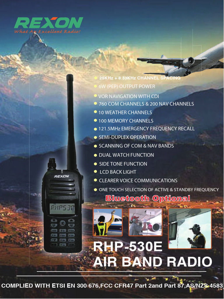 DM Two Way Radio Aviation RHP 530E | PDF | Frequency Modulation | Radio